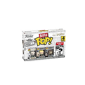 Funko Bitty Pop! Harry Potter Mini Collectible Toys 4-Pack - Lord Voldemort, Draco Malfoy, Bellatrix Lestrange & Mystery Chase Figure (Styles May Vary)
