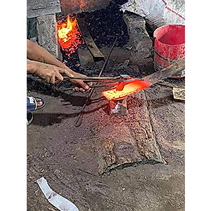 Gorkha Authentic Chitlange Kukri Knife Metal Handle 10.5 IN Fixed Blade Khukuri Bush Crafting Chopping Hiking Full Tang Overall 17" With Leather Sheath & Small 2 Knives - Hand-Hammered in Nepal