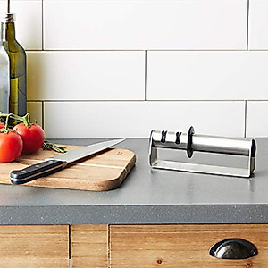 ZWILLING TWINSHARP Duo Stainless Steel Handheld Knife Sharpener, 9.5"