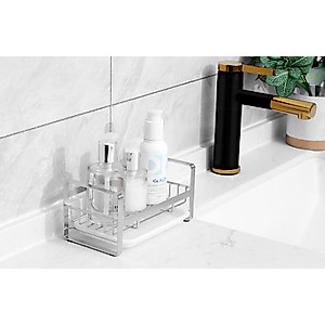 vastland Sponge Holder for Kitchen Sink, Sink Caddy - Kitchen Organizer for Dish Sponge,Soap,Brush and More