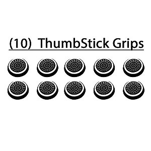 5 Pairs 10 Pcs Silicone Cap Joystick Thumb Grip Protect Cover for Ps3 Ps4 Ps5 Xbox 360 Xbox One Xbox Series X Wii U NSwitch Pro Controllers Game Controllers
