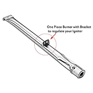 Hisencn Replacement Parts Kit for Charbroil 4 Burner 463211512, 463211513, 463211514 Gas Grill, Stainless Steel Grill Burner, Porcelain Steel Heat Tent Shield Deflector, Adjustable Carryover Tube