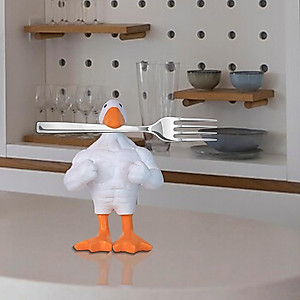 Anywin Desk Goose, Magnetic Key Holder, Funny Goose Duck Magnets Statue for Table Home Tool Room Decor, Kawaii Aesthetic Funny Sculpture Bedroom Decor Housewarming Gifts for Women Men