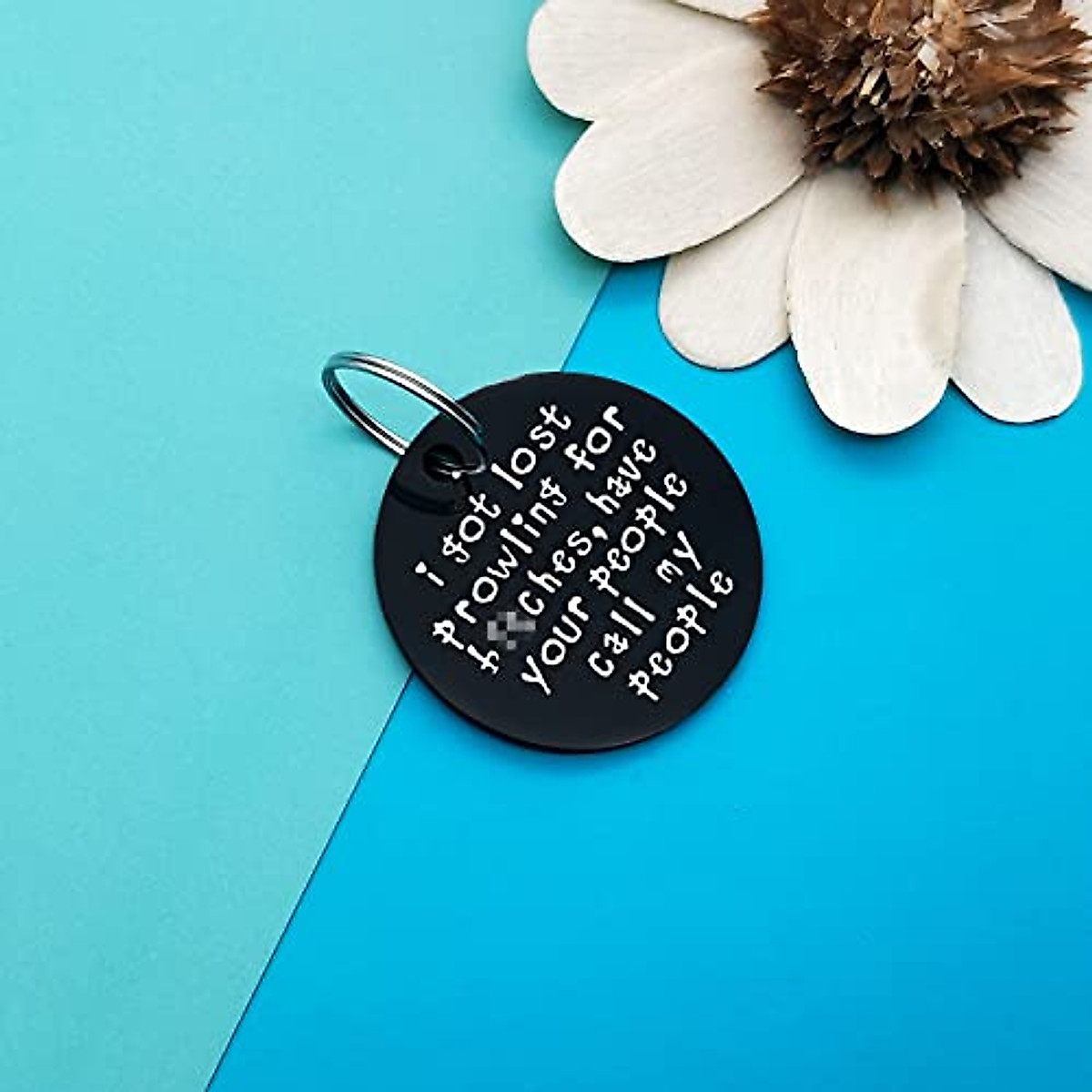 Funny Pet Tag, Funny Dog Tag, Dog Collar Tag, Dog Cat Pet ID Tag Stainless Steel Pet Tags, I Got Lost Prowling for Have Your People Call My People Puppy ID Tag for Dog Cats Owner or Dog Lover