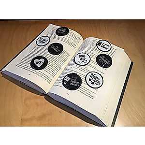 Just Clip it! Quote Bookmarks - (Set of 3 clip over the page markers). Funny Bookmark Set - Ideal for Bookworms of all ages. Adults Men Women Teens & Kids love our fun Domed Designs!