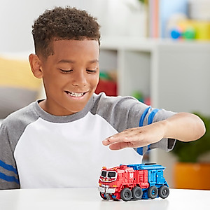 Transformers Bumblebee Cyberverse Adventures Dinobots Unite Smash Changer Optimus Prime Action Figure, Toys for 6 Year Old Boys and Girls and Up, 9-Inch