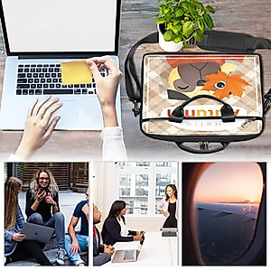 Maple Dog Laptop Computer Bag Waterproof Shoulder Messenger Bag 13-15 inch Durable Laptop Tote Bag with Shoulder Strap Handle Lightweight Crossbody Briefcase
