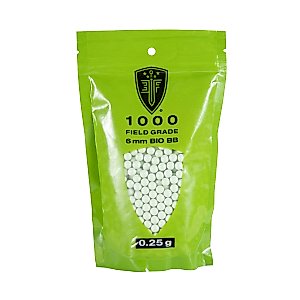 Elite Force Premium Biodegradable 6mm Airsoft BBS Ammo, .25 Gram, 1000 Count, One Size