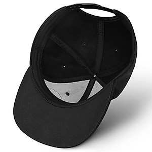 Chicken Noodles Flat Brim Hats for Men - Gothic Style Skull Hat Leather Pattern - Hip-Hop Snapback Hat Skeleton Hats for Men