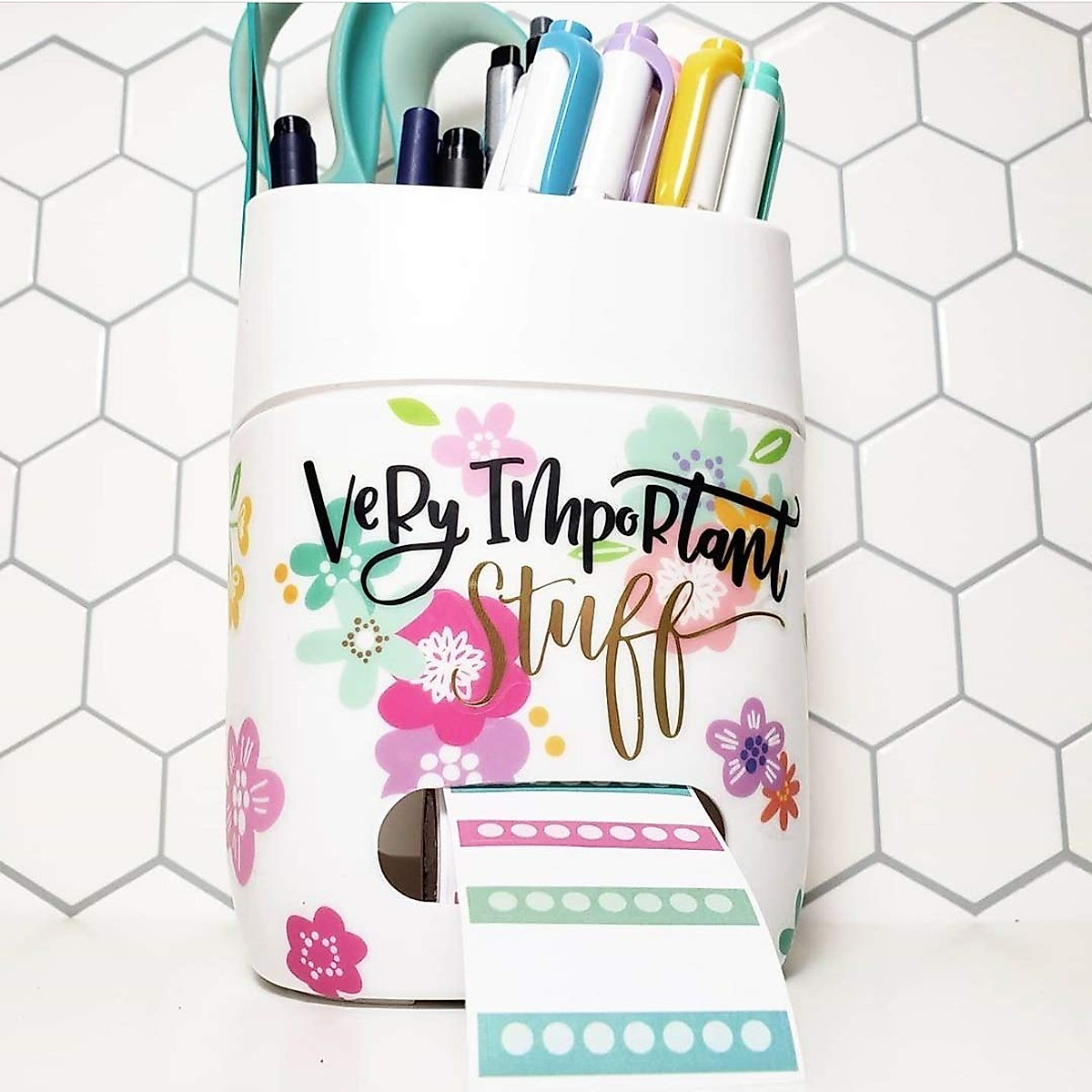 LOTSA. STYLE Utensil Drying Sink Caddy with Diatomite, Multi Purpose Holder Organizer, Kitchen Countertop Craft Table Desktop Office (Grey)