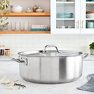 Winware Stainless Steel Winco SSLB-20 20 qt Braising Pot