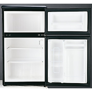 RCA RFR834_AMZ 3.2 Cu Ft Double Door Top Freezer Refrigerator, Stainless