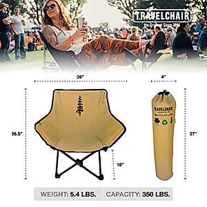 Travel Chair Travelchair-ABC Chair w/Recycled Fabric (2288-RCYCL) Portable Outdoor Furniture, Repreve, Brown