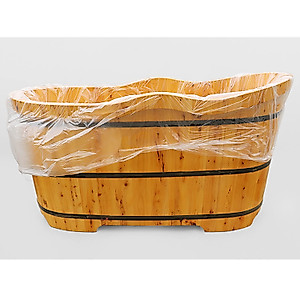 Avalizard 30 Pack Disposable Plastic Sheeting for Body Wrap Used Inside a Far Infrared Sauna Blanket，Sauna Bag(94×47 inch)