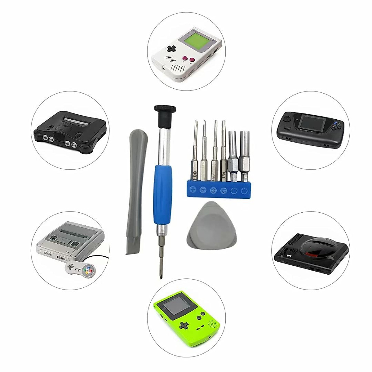 USonline911 Triwing Screwdriver Set Repair Tool Kit for Nintendo Game Boy Color