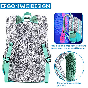 Girls Backpack for Kids Elementary School Bag Bookbag Kindergarten Middle School Teen Girls Mochila Para Niñas with Laptop Compartment Mochilas Escolares Para Adolescentes Book Bag Teenage