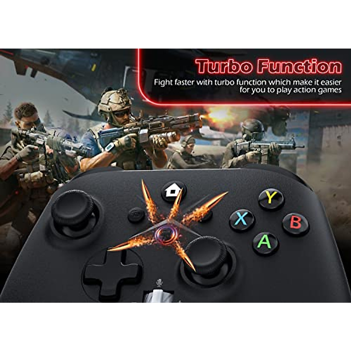 Gamrombo 2 Pack Wireless Controller Replacement for Xbox One, Compatible with Xbox One X/S, Xbox Series X/S, PC Windows 10 11 with Audio Jack & Volume Button/Turbo/Macro/Motion Control & Dual Shock (Black+White)