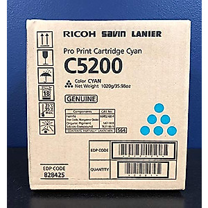 828422 828423 828424 828425 Genuine New Black Cyan Magenta Yellow Toner C5200S C5210S