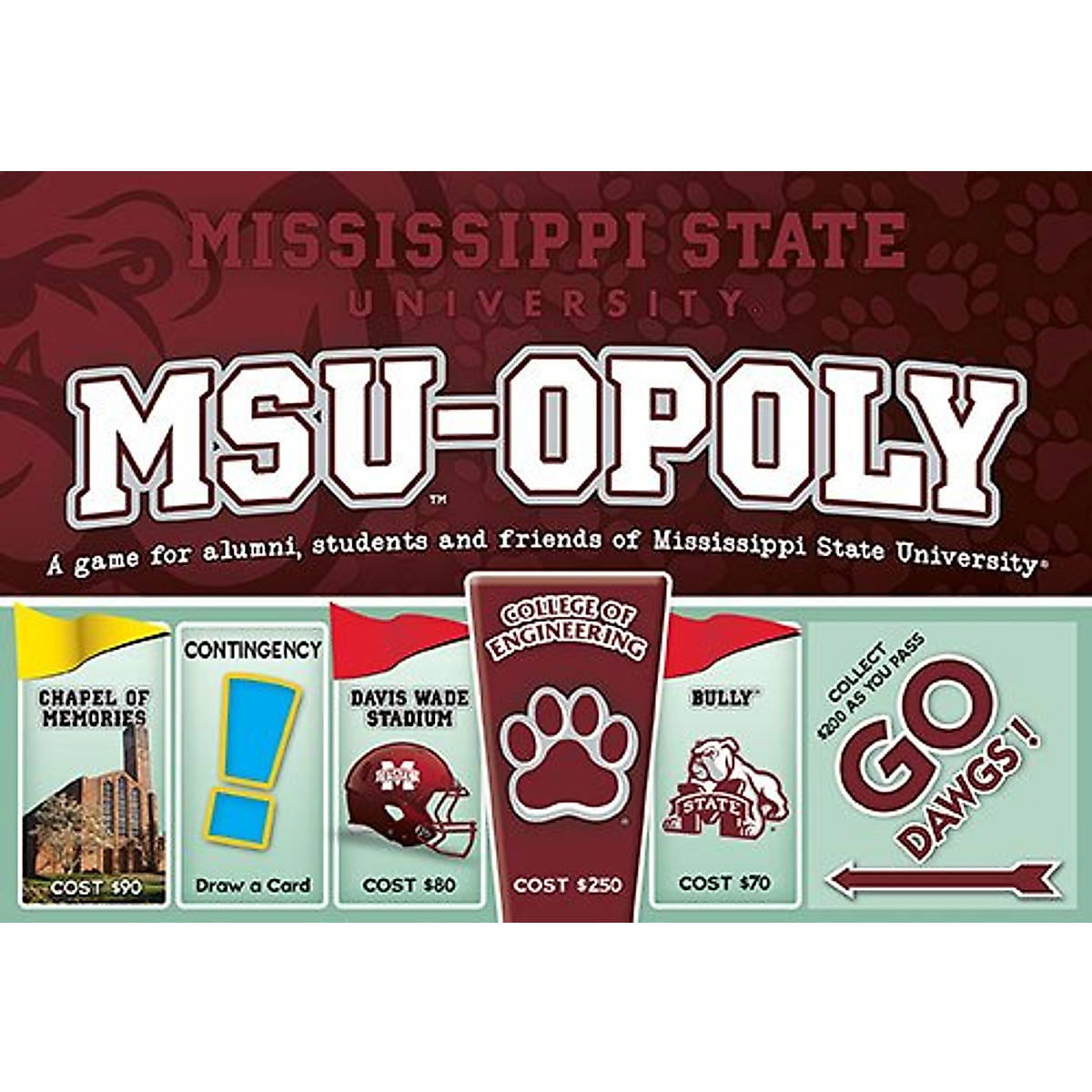 Late for the Sky MSU-Opoly Mississippi State Board Game