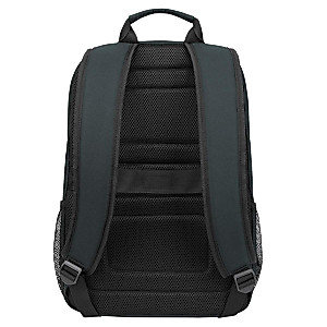 Targus GeoLite Advanced Modern Backpack for Sleek Professional Travel with Durable Water-Repellent, Padded Back Support, Trolley Strap, Protective Sleeve fits 12-15.6-Inch Laptop, Black (TSB96201GL)