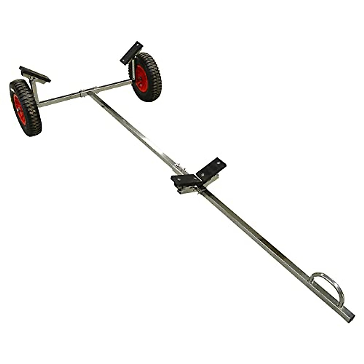 BRIS Stainless Steel Boat Launching Wheels Hand Dolly for Small Inflatable Boat Trailer