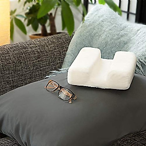 New Version, A Bit Firmer. Eyeglass Pillow Pad for Glasses and Airpods, Comfortably Lie on Your Side, Ear Pain Piercing CNH Pillow, Great Gift, Earbuds Airpods Cushion, Earphones, Hearing Aids Glasses