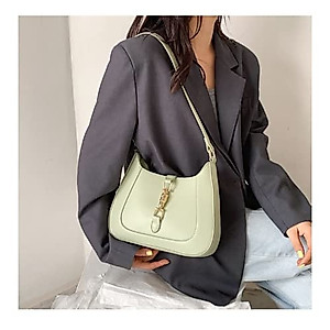 HDHTB Ladies Fashion Shoulder Bags for Women Handbag Crossbody Bag Underarm PU Leather Wallet Tote (green)