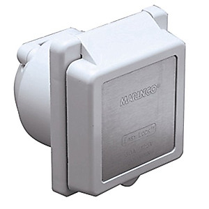 Marinco Easy Lock Inlet, 30A 125V, New Condition, 301EL-B