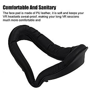 CALIDAKA VR Facial Interface Bracket & PU Leather Foam Face Pad Replacement Protective Lens Cover for Oculu s Quest 2 VR Headsets Sweat-Proof Comfortable