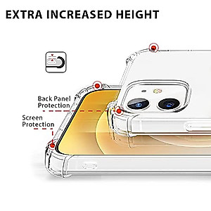 YESPURE Crossbody Case for iPhone 12/12Pro,Shockproof Case for iPhone 12/12Pro [ with Adjustable Lanyard Strap ] Clear Soft Slim Thin TPU Anti Scratch Protective Cover - Rainbow Yellow