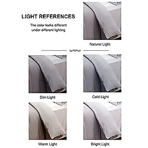 SEMECH Duvet Cover Queen Size Grey Microfiber Comforter Cover Set 5 Piece with Eye Mask and Zipper, 2 Brushed Pillow Shams and 2 Satin Pillowcases - 90x90 inches