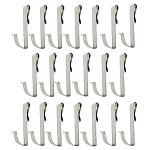 glrovazas Snap On Hook 20 Pcs Wire Rack Hook,J Shaped Hook,Heavy Duty S Hook, Hanging,J Rail Hooks,Wire Shelving Accessories