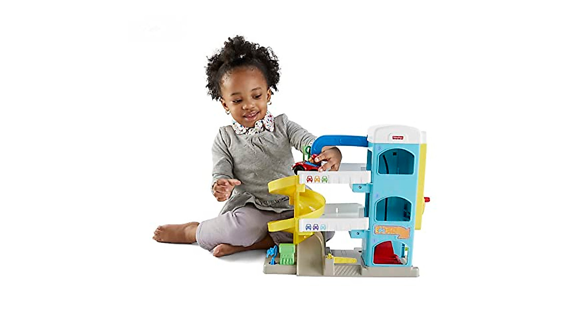 Fisher-Price Little People Garage Playset with Cars for Toddlers