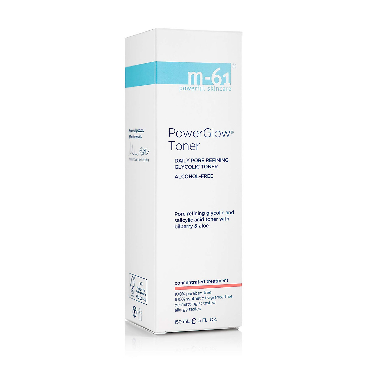 M-61 PowerGlow® Toner - Daily Pore Refining glycolic and salicylic Acid Toner with Bilberry & Aloe.