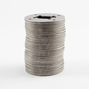 Stainless Steel Bottle Opener Hardware, 20-Pack, Round Bottle Opener Insert, Bottle Opener Kit Woodturning comes with 4 SS Screws, Bottle Opener Blanks, Circle Bottle Opener (20)