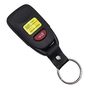 Replacement Key Fob Case Shell Fit for Hyundai Elantra Accent Sonata Kia Optima Keyless Entry Remote Car Key Housing Casing Outer Cover 3 Button + Panic (2)