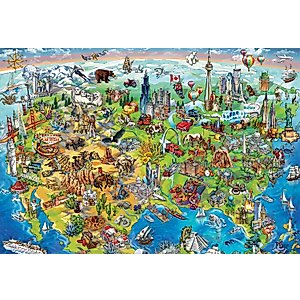 Buffalo Games - North America Wonders - 2000 Piece Jigsaw Puzzle, Blue