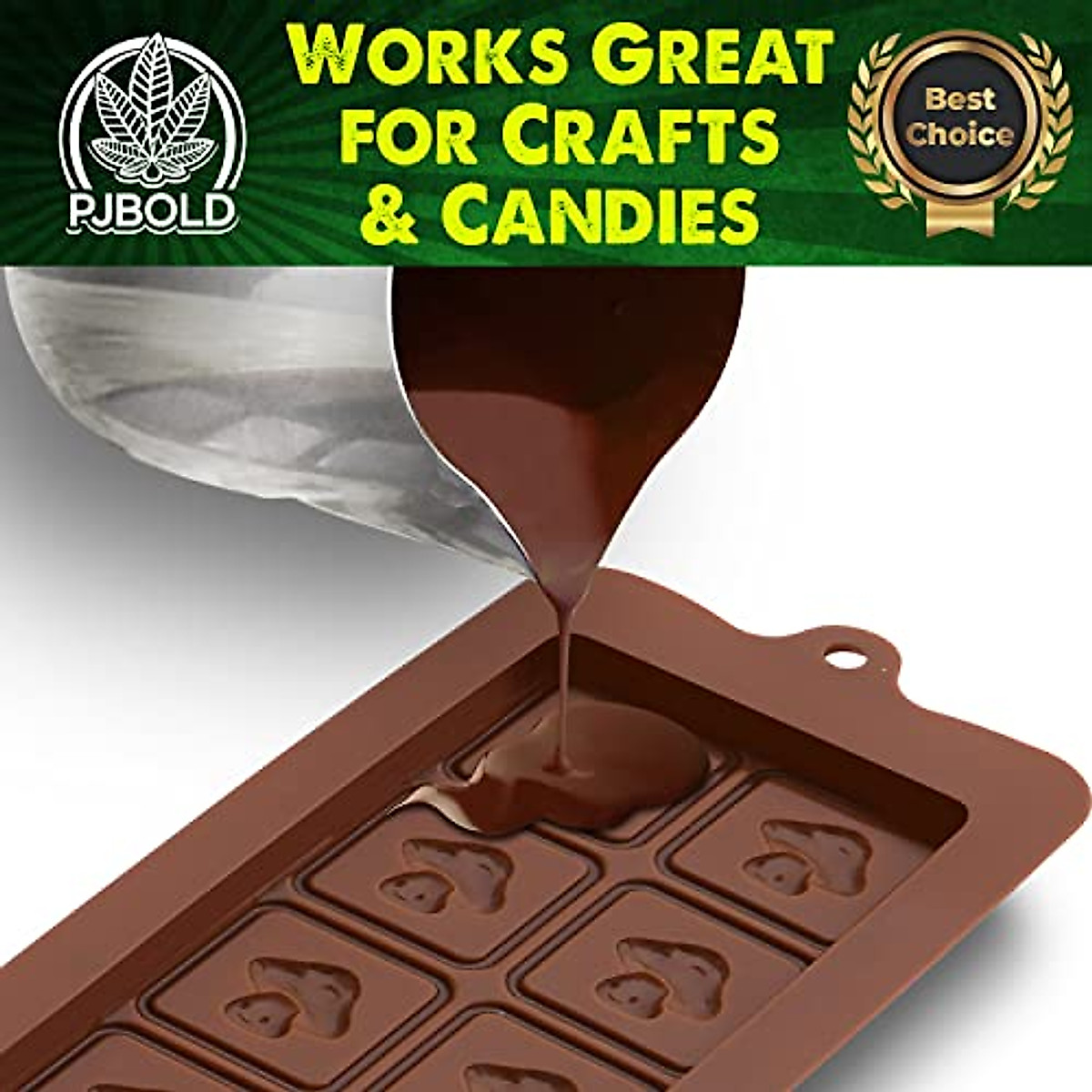 Mushroom Candy Bar Silicone Mold