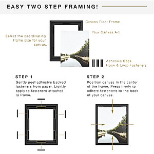 MCS 11x14 Inch Frame to Mount Finished Canvases, Black (40003)