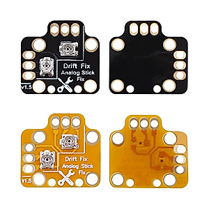 1 Pair Controller Analog Stick Drift Fix Mod for Xbox One PS4 PS5 Switch Pro Gamepad Game Handle Joystick Drift Repair Board (Gold)