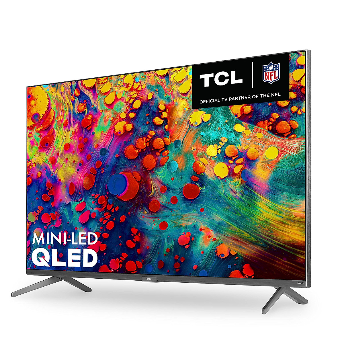 TCL 65-inch 6-Series 4K UHD Dolby Vision HDR QLED Roku Smart TV - 65R635, 2021 Model
