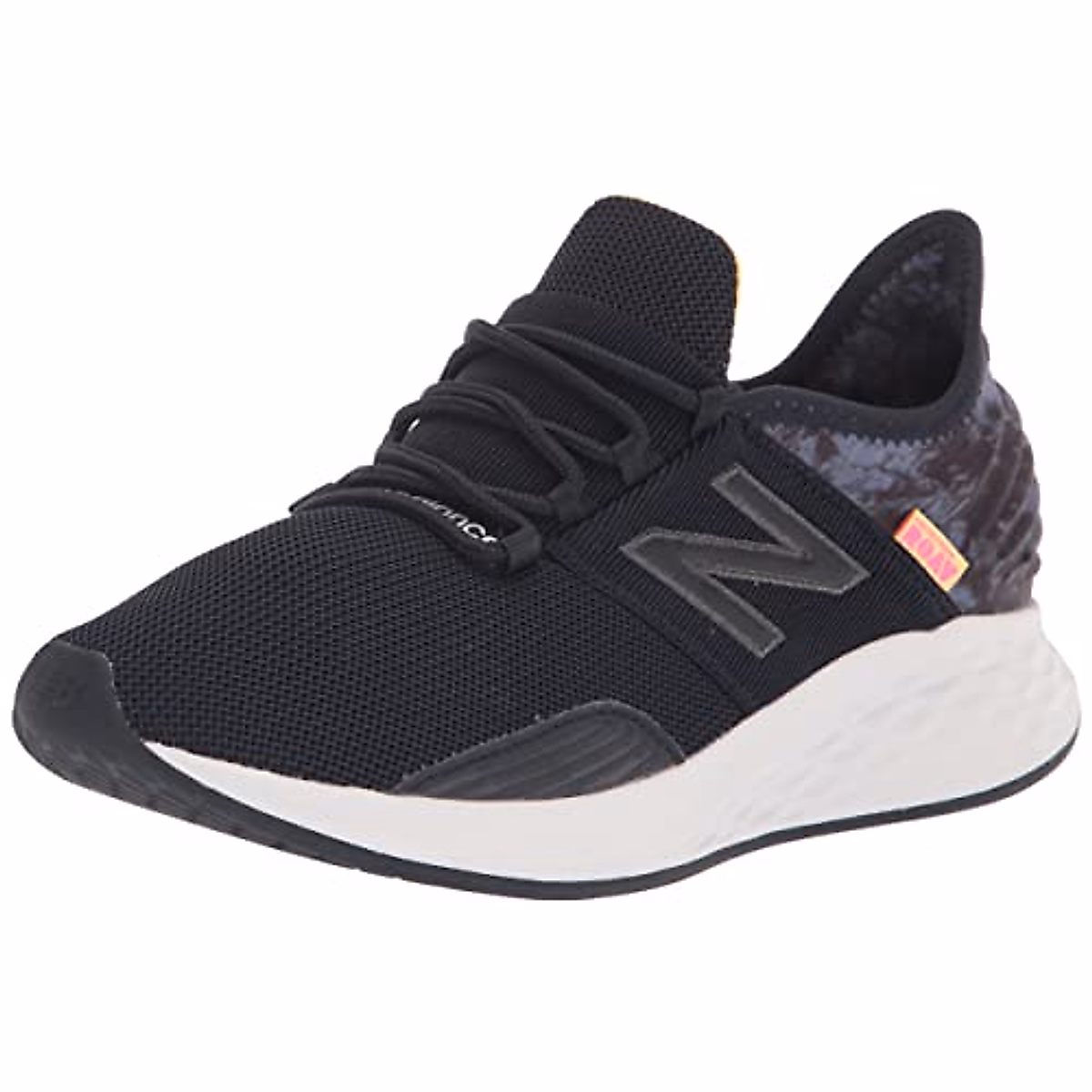 New Balance Women's Fresh Foam Roav V1 Running Shoe, Black/Gray, 7.5