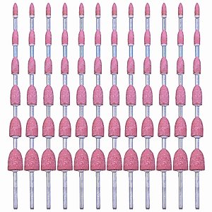 SHITIME 72 Pack Grinding Stone Set 1/8" Shank, Sanding Drill Bit for Rotary Tool Flap Wheel for Grinding, Polishing, Deburring Ferrous Metal(12/10/8/6/5/4mm Bullet Shape)