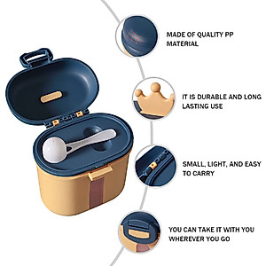 Kisangel 1 Set Baby Formula Dispenser Milk Box Baby Snack Containers Spill Proof with Lid for Fruits, Snacks and Nuts