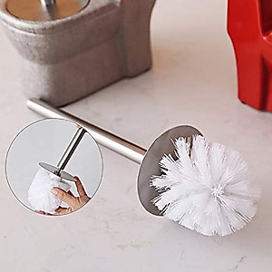 ZAAHH Toilet Brush Cute Toilet Brush with Long Handle and Ceramic Base for Easy Storage of Toilet Brush Set That Improves Space Utilization Toilet Bowl Brush (Color : F)