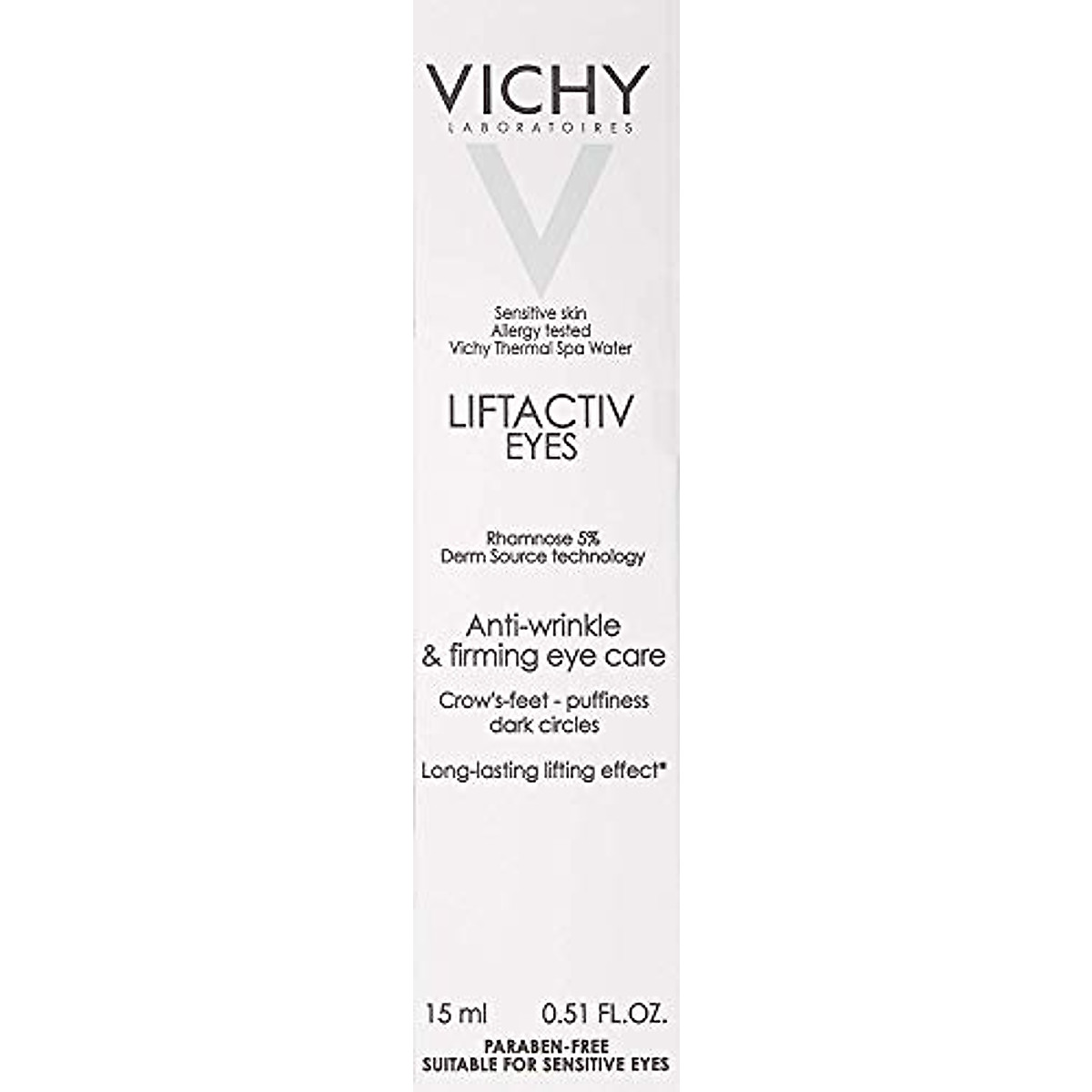Vichy LiftActiv Supreme Anti Wrinkle Eye Cream, Firming Eye Cream with Caffeine for Dark Circles & Puffiness, Ophthalmologist Tested, 0.51 Fl Oz (Pack of 1)