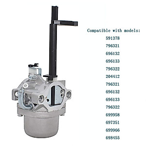 ALL-CARB Carburetor Replacement for Briggs Stratton Generator GenPower 305 5000 5550 6200 8550 10HP 591378 796321 696132