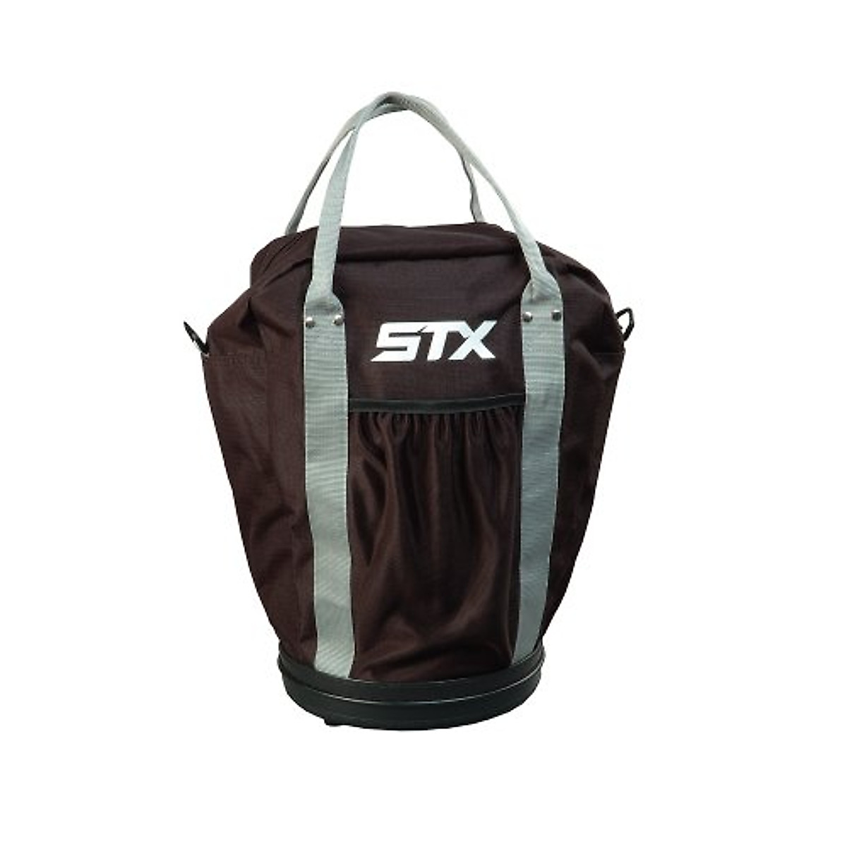 STX Lacrosse Bucket Ball Bag , Black , 18 Inch X 10 Inch