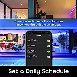 Geeni Prisma Neoflex Smart WiFi LED Strip Lights, Waterproof Color Changing RGB Silicone LED Light Strips for Bedroom and Outdoors with App Remote Control, Works with Alexa and Google Home, 16.4 ft
