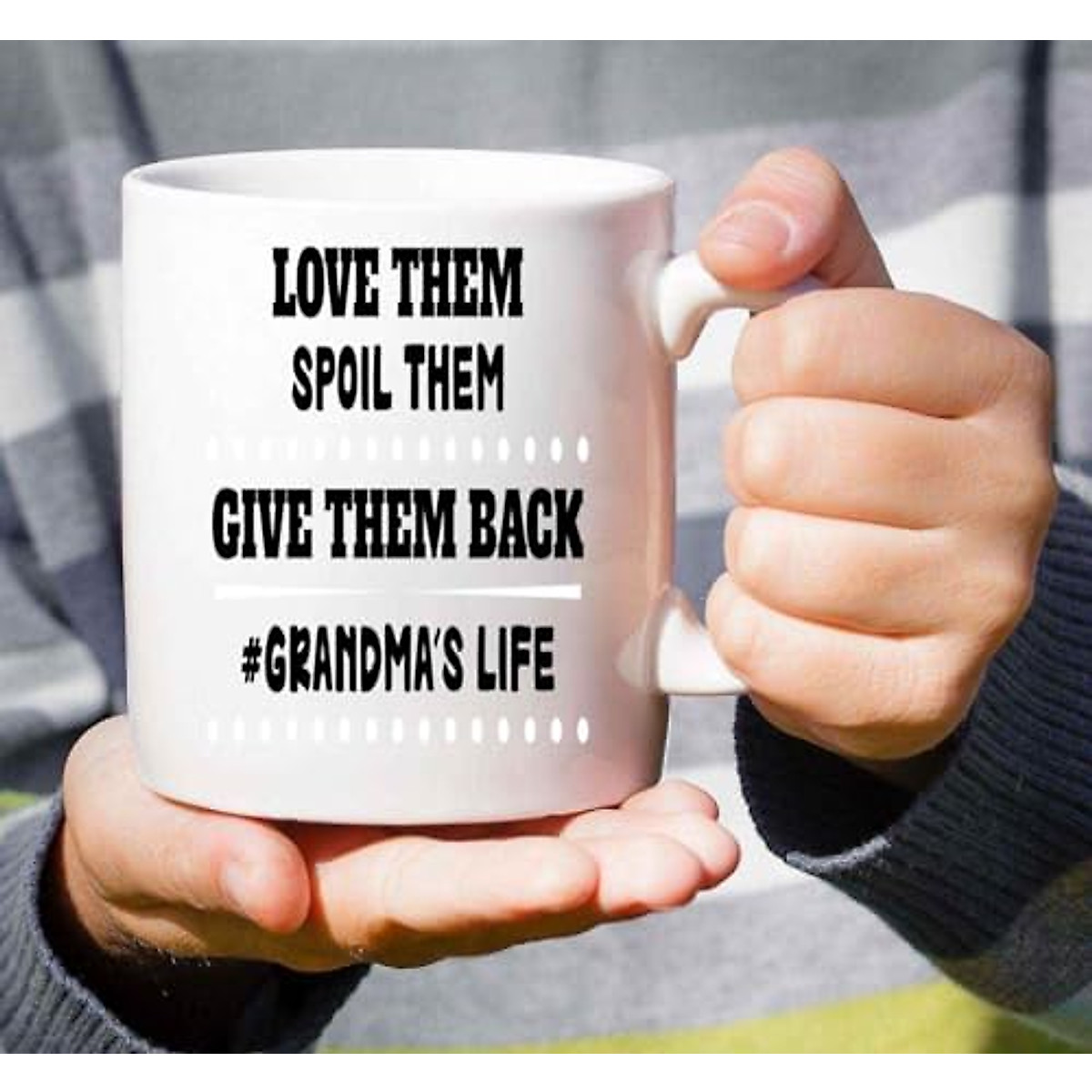 Dog Lovers Gift for Unisex - for the Dog Owners in Your Life on Christmas, Grey Multicolor Sweat 11 Oz White Ceramic Coffee Mug